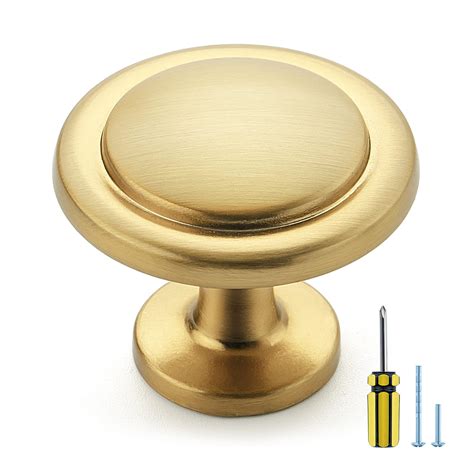Ravinte 30 Pack 1 14 Cabinet Handles Brushed Brass Kitchen Knobs