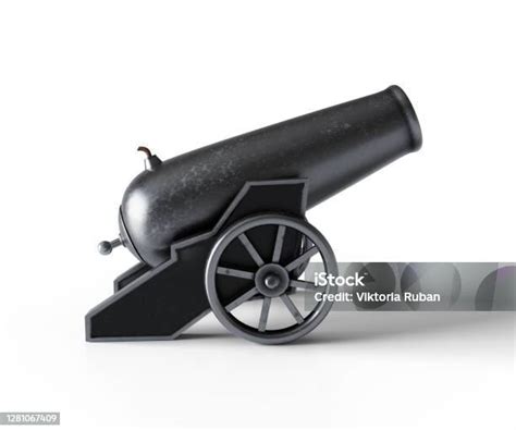 고대 대포 흰색 배경에 빈티지 대포의 3d 그림 당신의 디자인을위한 중세 무기 대포에 대한 스톡 사진 및 기타 이미지 대포 총격 동작 활동 0명 Istock