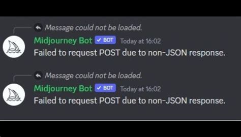 Fix Midjourney Failed To Request Post Due To Non Json Response Error