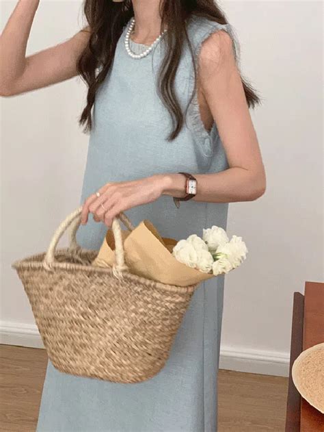 프린지 수술 나시 롱 원피스