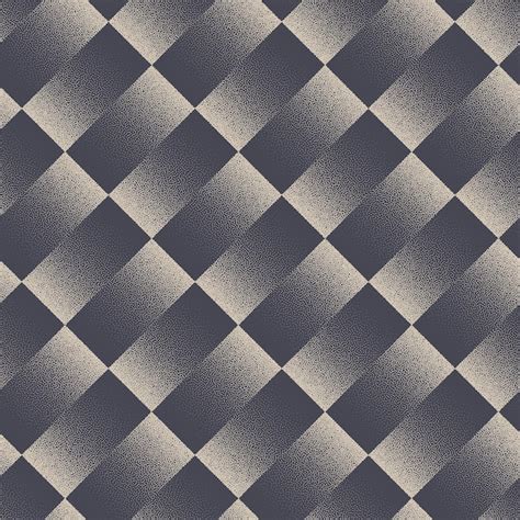 Premium Vector Checkered Geometric Tile Structure Seamless Pattern Vector Stippled Wallpaper