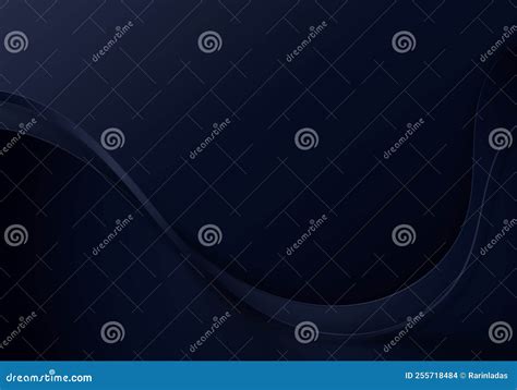 abstract luxury template background blue wave curved lines shapes