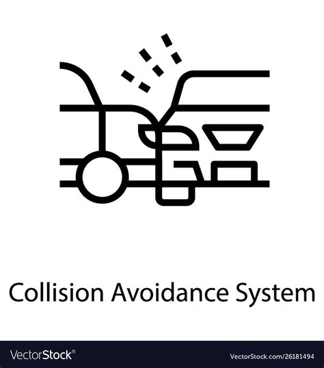 Collision Avoidance System Royalty Free Vector Image