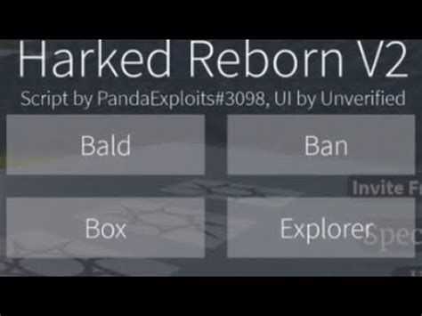 Harked Reborn V2 FE Ban Kick Kill Btools Script OP Pastebin Works In Some Games YouTube