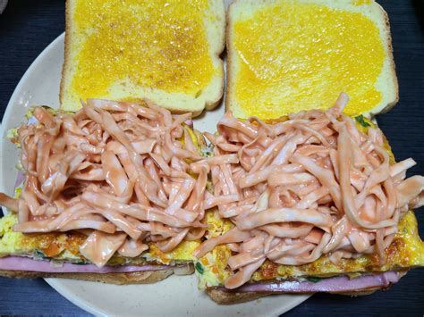 든든한 아침한끼 양배추샐러드토스트 만들기