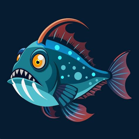 Premium Vector Deep Sea Fish Vector Graphics Illustration Eps Source