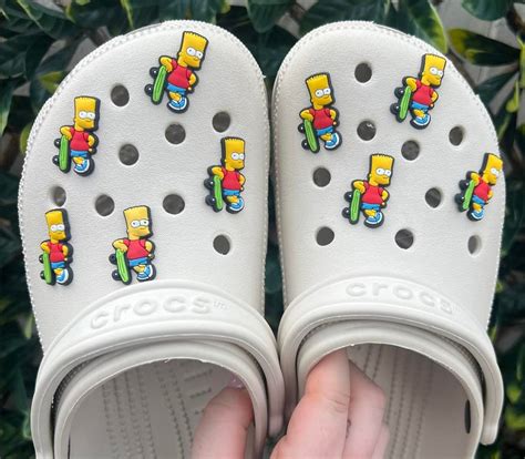 Bart Croc Charm Simpson Jibbitz Pvc Croc Charm For Shoe Etsy