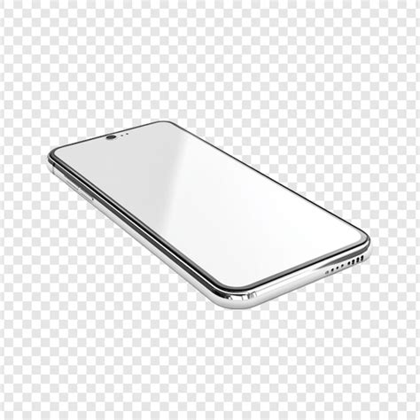 우아한 은색 스마트폰 모 빈 화면 현대 기술 프리미엄 Ai 생성 Psd