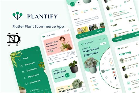 Flutter Plant Ecommerce App Ui Figma
