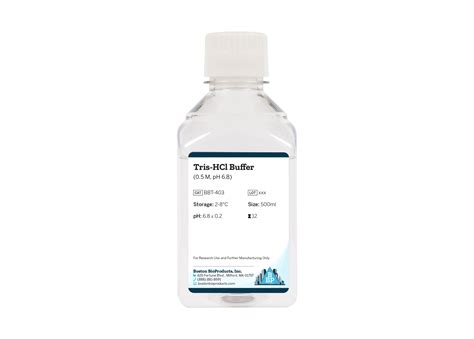 Tris Hcl Ph 85 Buffer 1 M Boston Bioproducts