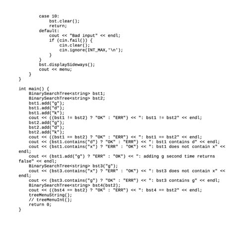 Solved Assignment 2 Binarysearchtree Program Implement A