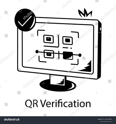 Qr Verification Qr Code Barcode Verification Stock Vector Royalty Free