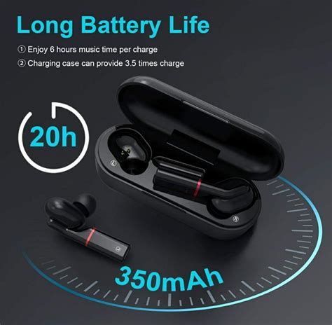 Muzili Vv Bluetooth Earphones Bluetooth Sport Wireless Earbuds Hours Playtime Ipx