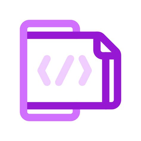 mobile coding generic color outline icon