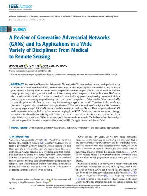 A Review Of Generative Adversarial Networks Gans And Its Applications In A Wide Variety Of