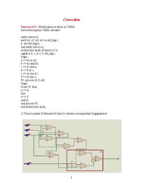 Solution Td 02 Fpga Download Free Pdf Vhdl Développement De
