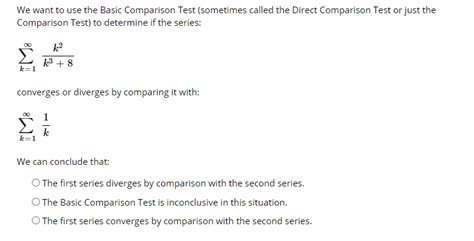 solved we want to use the basic comparison test sometimes