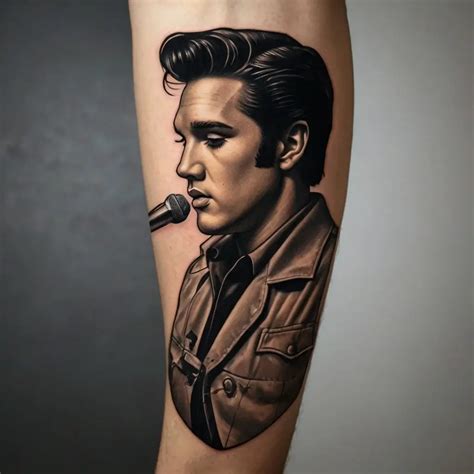 Elvis Tattoo Small