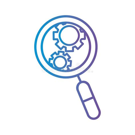 Bars Chart With Decrease Arrow Gradient Style Icon Vector Design Stock