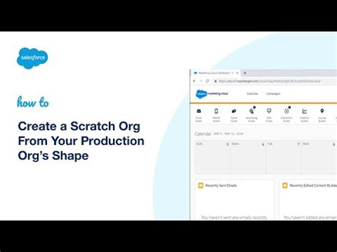 Create A Scratch Org From Your Production Org S Shape Salesforce