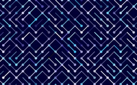Free Vector Technology Vector Seamless Pattern Banner Geometric