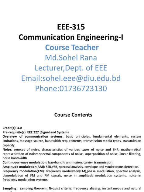 Introduction To Communication Engineering Pdf Modulation Multiplexing