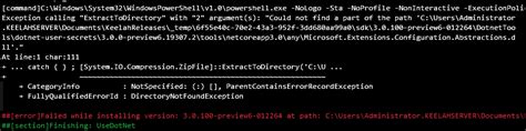 Usedotnet Crashes While Unpacking Version · Issue 10879 · Microsoft
