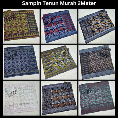 Sampin Tenun Raya Murah 2meter Sampin Songket 3d Sampin Nikah Sampin