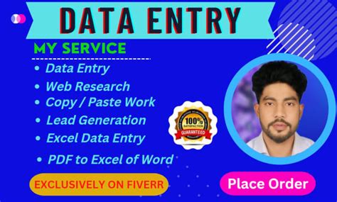 Do Accurate Data Entry Copy Paste Web Research And Virtual Assistant