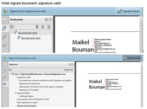 Signatures Of Colleagues Invalid After Signing By Adobe Product