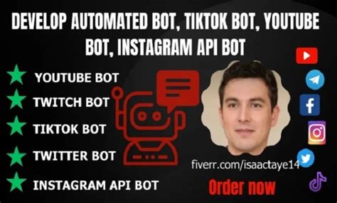 Develop Automated Instagram Api Bot Tik Tok Bot Youtube Automation Bot