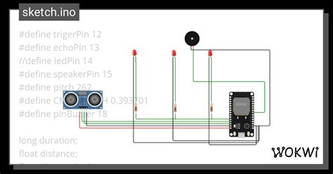 Ultrasonik 2 Copy Wokwi Esp32 Stm32 Arduino Simulator