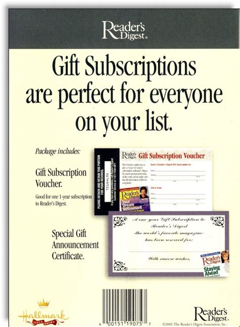 Hallmark Readers Digest T Subscription Jerry Mctigue Copywriter