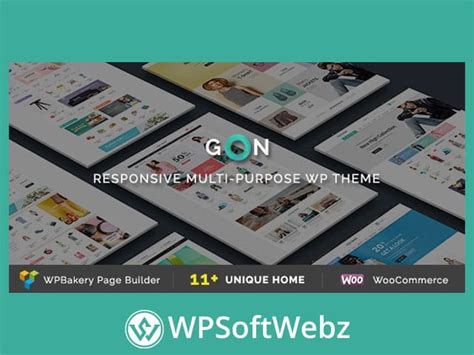 Gon Responsive Multi Purpose Wordpress Theme Latest Version