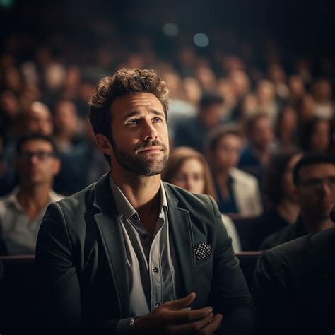 Premium Ai Image Attendees At The Conference Hall Listen To The