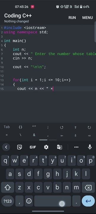 Multiplication Table Programming In C Basic Programming Shorts