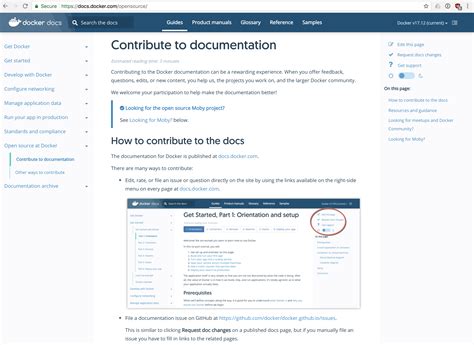 Firefox Rendering Issue With Docs Header Right Hand Side Bar · Issue 5749 · Dockerdocs · Github