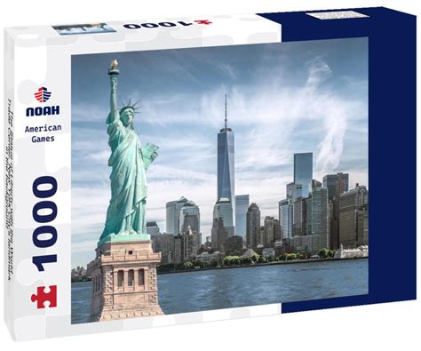 Noah Jigsaw Puzzle The Statue Of Liberty With The World Trade Center New York Citys Landmark