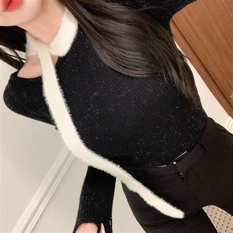 고퀄🔥 시아 머플러 니트 타이니트 울니트 골지니트 꽈배기니트 리본니트 스카프 크롭니트 오버핏니트 부클니트 봄니트 앙고라니트 타이블라우스 하객룩 수입의류 봄옷 기모