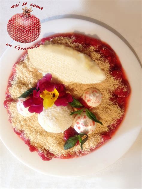 Así Se Come En Granada Fresas Marinadas Con Trufas De Coco