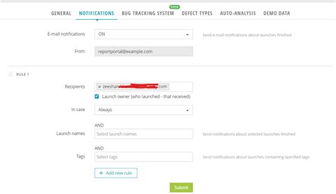 Email Notification Not Working With Report Portal Build Version 430 · Issue 1628