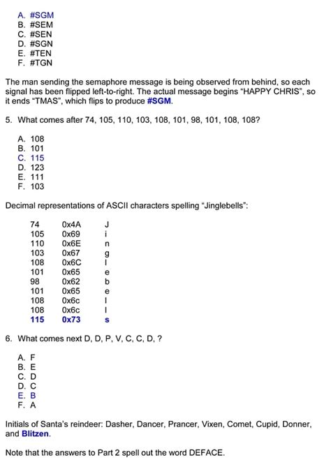 Gchq Quiz Solution The Full Answers But Can You Understand Them