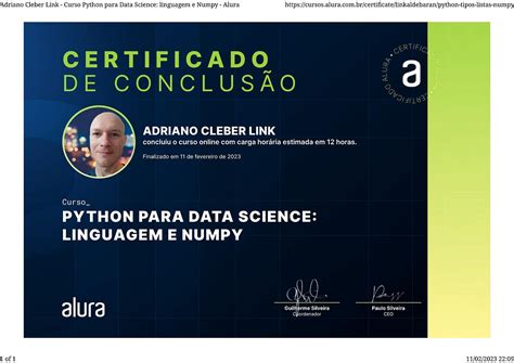 curso de python para data science linguagem e numpy adriano link