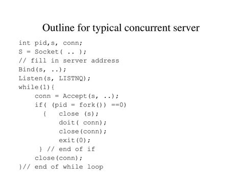 ppt concurrent vs iterative servers powerpoint presentation free