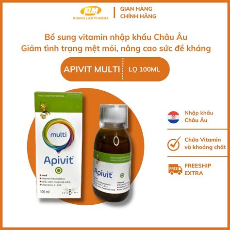 Apivit Multi Apipharma Thực Phẩm Bổ Sung Vitamin Và Các Khoáng Chất