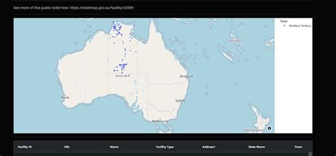public toilets infomap for australia app dash python plotly