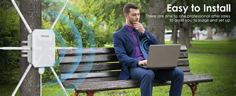 WAVLINK AX3000 Access Point Dual Band WiFi 6 Outdoor WiFi Long Range Extender With 6 Antenna