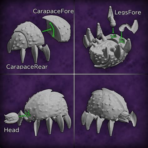 3d Printable Space Bug Drones By Cally Tabletop