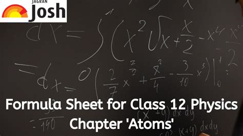 Cbse Class 12 Physics Atoms Formula List Definitions And Diagrams