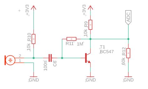 Microcontroller Beat Detection Circuit With Elect Mic And Arduino